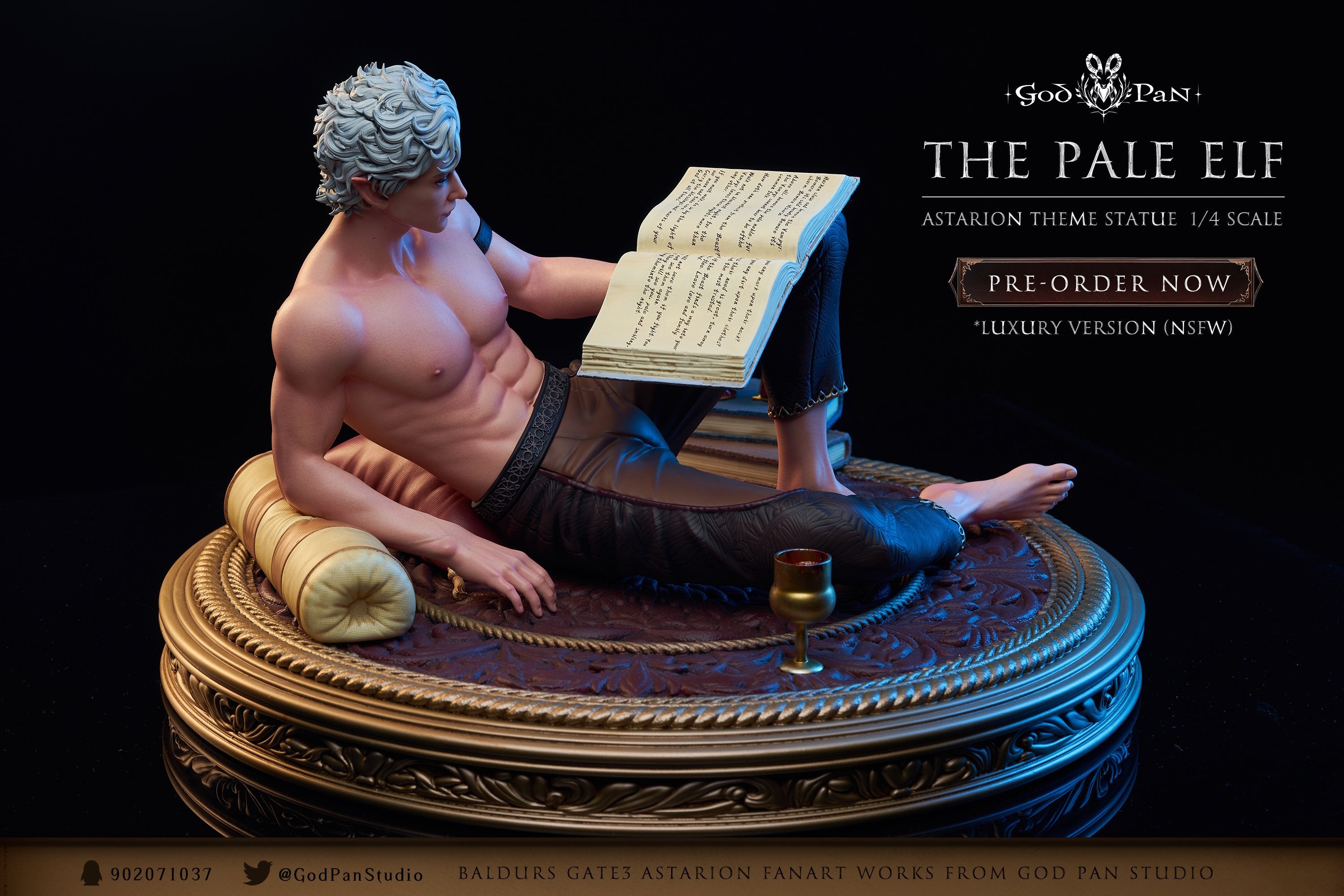 Baldur's Gate 3 - Astarion | 1:4 Resin Statue | von God Pan Studio ...