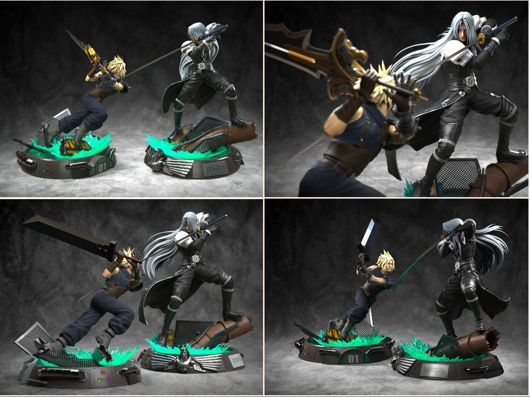 Final Fantasy - Cloud & Sephiroth | 1:4 Resin Statue | von Solar Studi ...