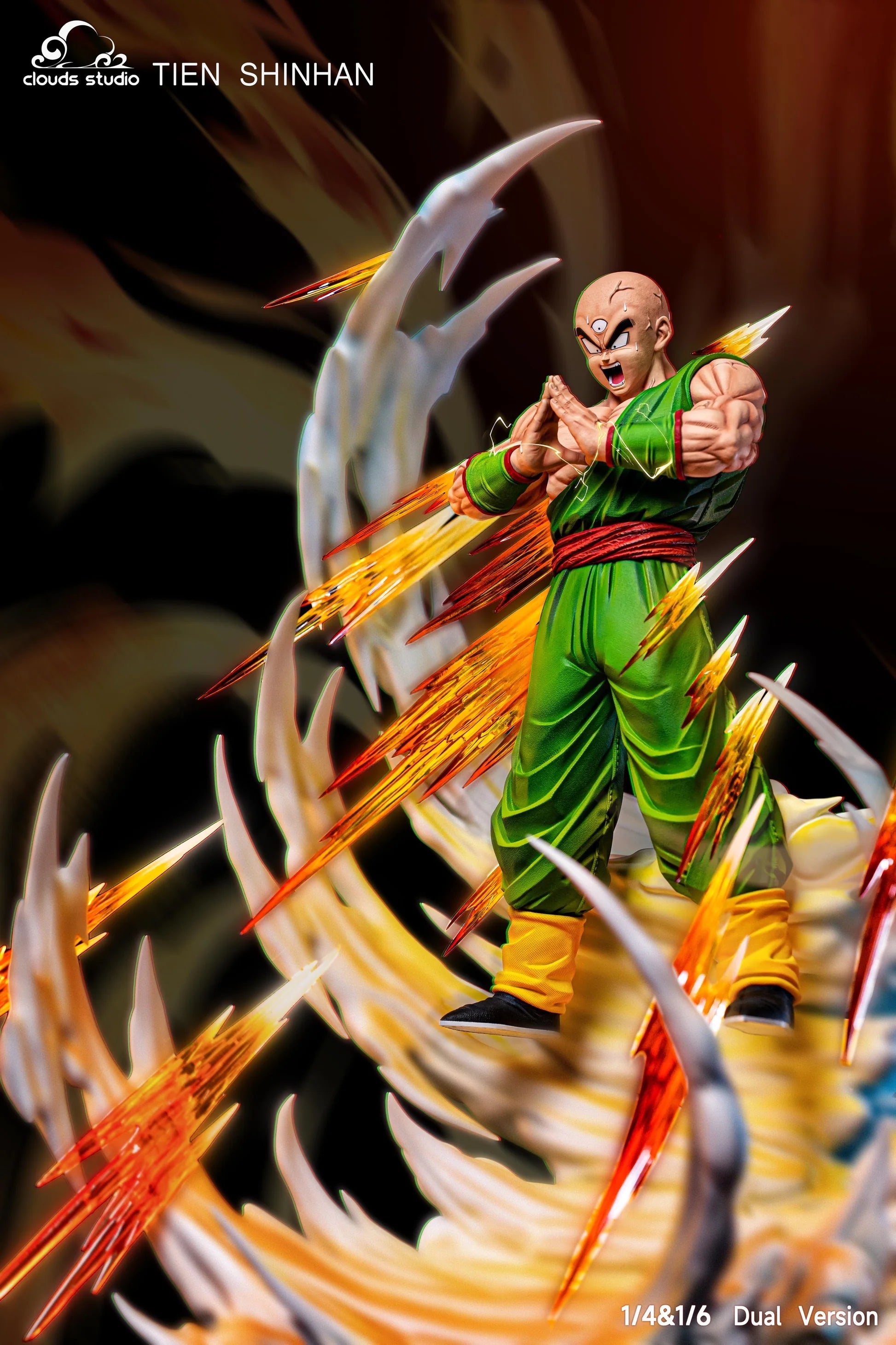 Dragon Ball - Tien Shinhan Deluxe | 1:4 Resin Statue | by Clouds Studi ...