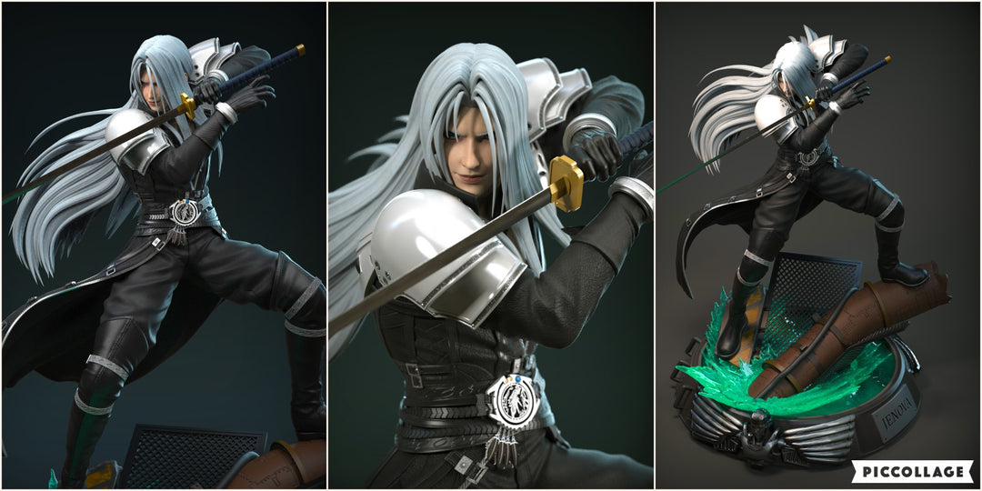Final Fantasy - Cloud & Sephiroth | 1:4 Resin Statue | von Solar Studi ...