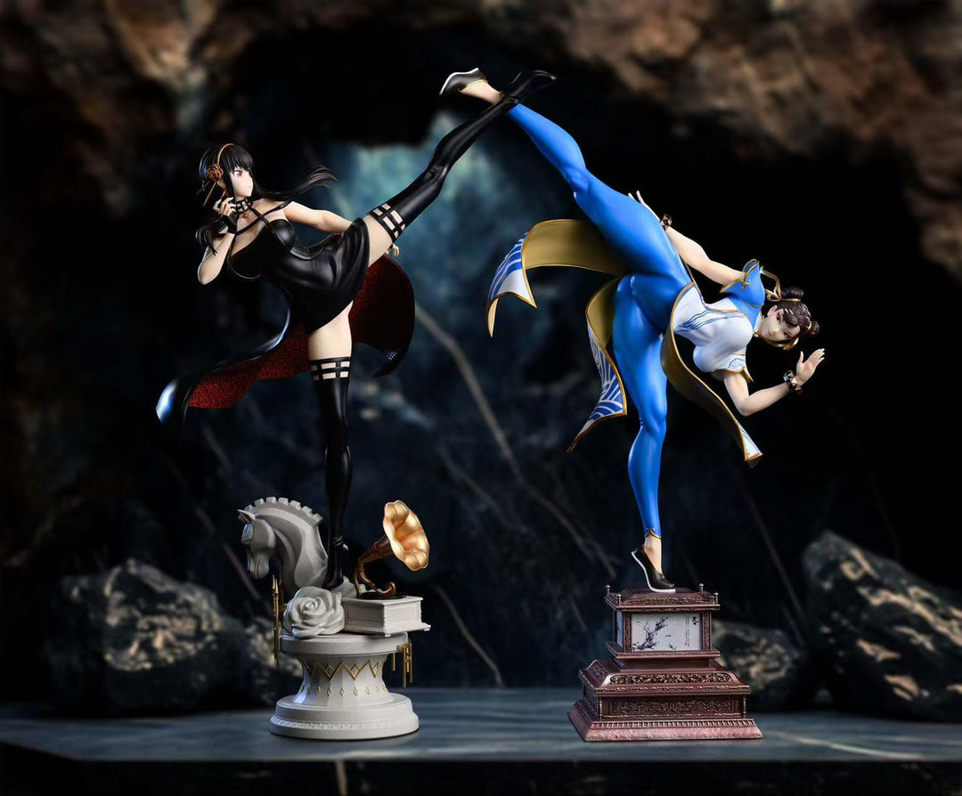 Street Fighter/Spy x Family - Chun Li & Yor Forger | 1:4 Resin Statue ...